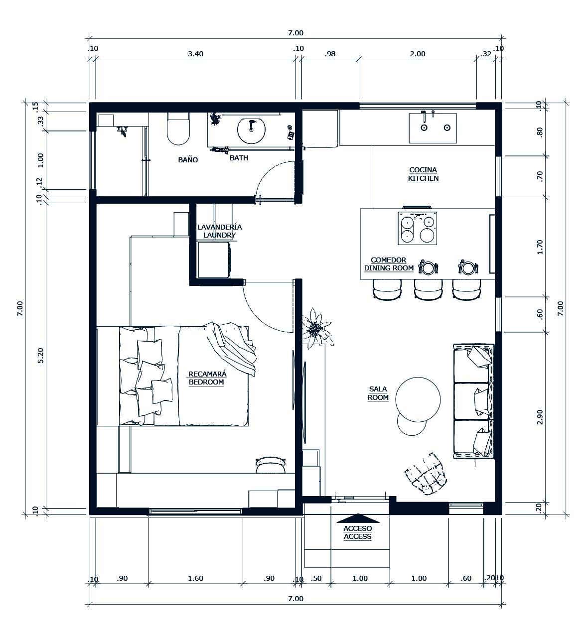 7 Planos De Casas Modernas Y Pequeñas