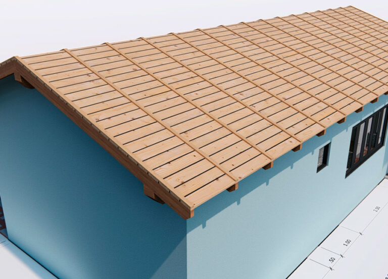 Así puedes hacer tu techo de madera con cubierta metálica