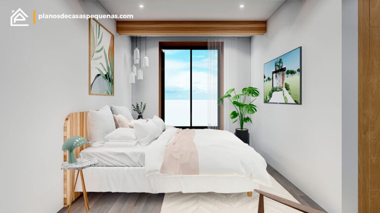 Diseño de casa loft de 5x10 metros con estilo moderno.