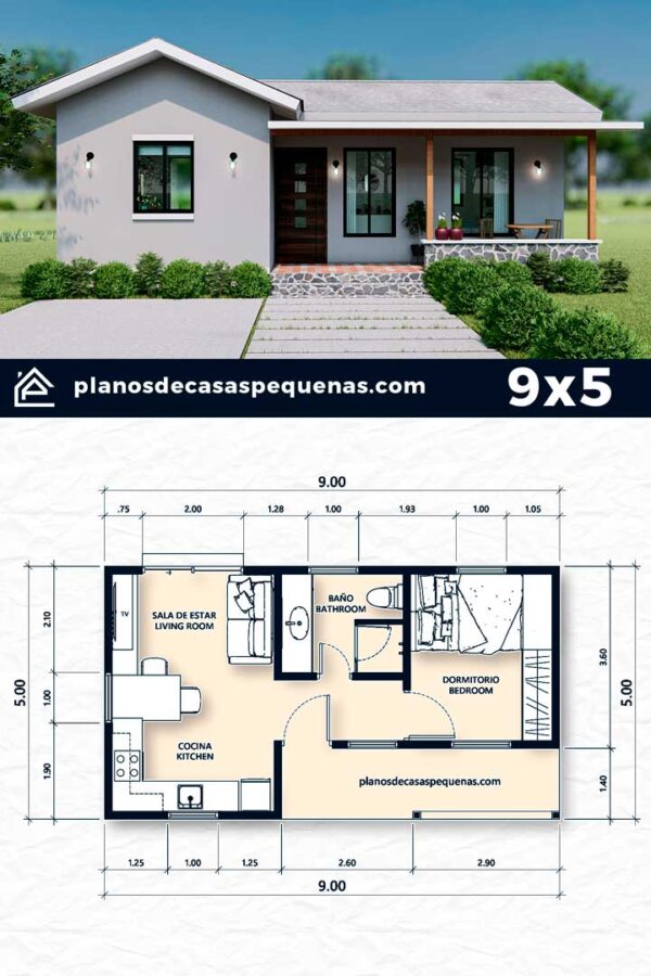 Elegant Planos De Casas Con Medidas Y Fachadas Photos